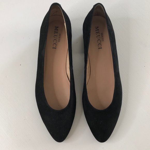 Sesto Meucci | Shoes | Sesto Meucci Black Suede Narrow Block Heel ...